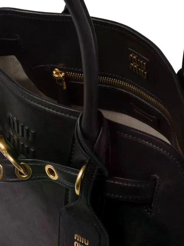 Miu Miu Adventure Logo-embossed Buckled Shoulder Bag