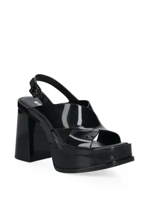 Melissa Dance Platform Crossover-strap Pumps