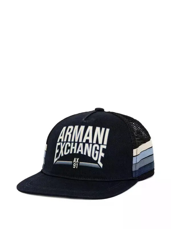 Armani Exchange Logo-print Mesh-panel Baseball Cap