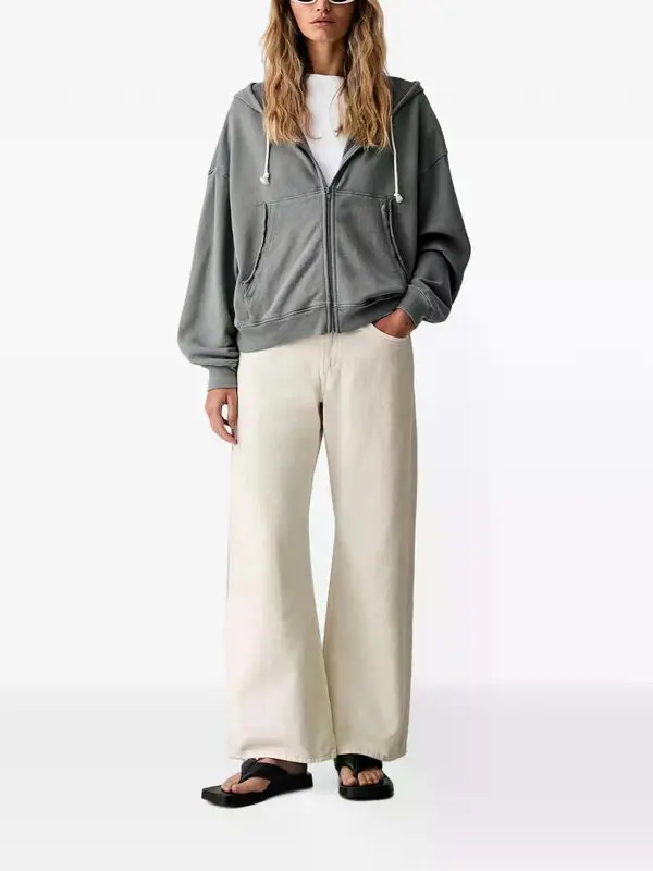 American Vintage Zip-up Drawstring Hoodie