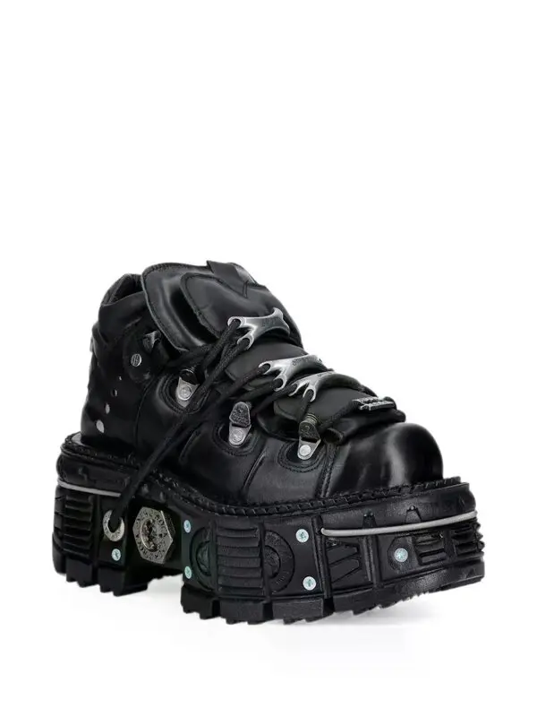NEW ROCK Logo-plaque Platform Sneakers