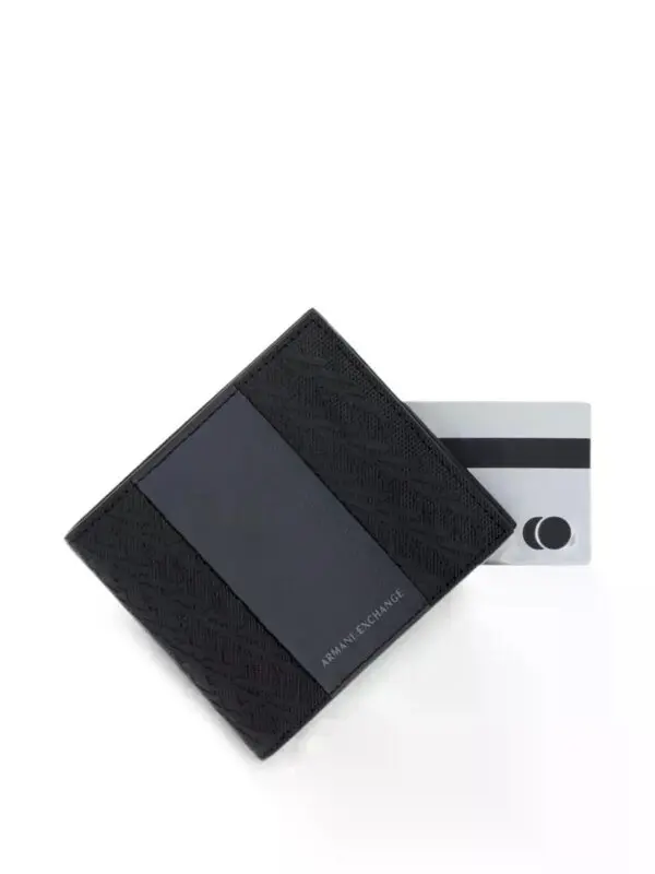 Armani Exchange Monogram-pattern Bifold Wallet