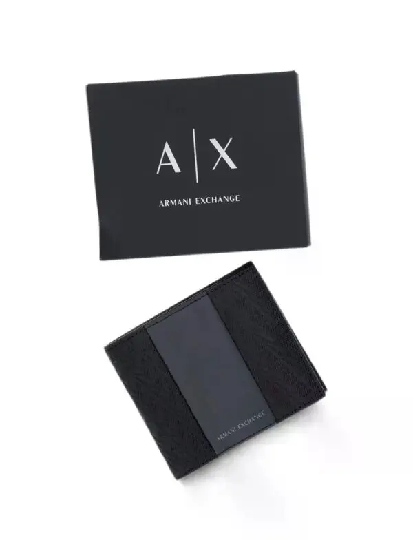 Armani Exchange Monogram-pattern Bifold Wallet