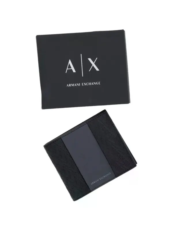 Armani Exchange Monogram-pattern Bifold Wallet