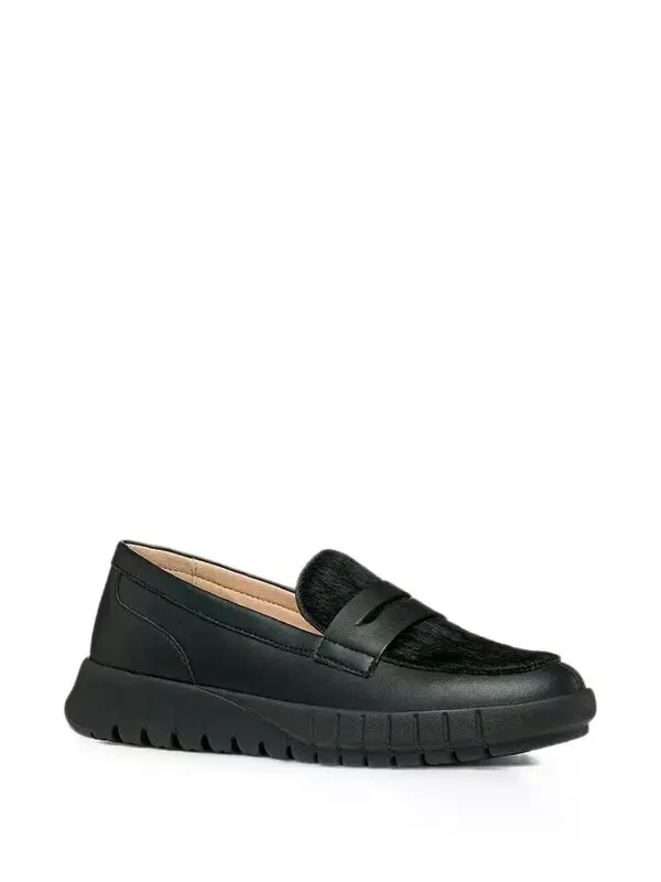 Geox Flextride Calf Hair-panel Loafers