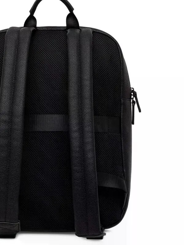 Armani Exchange Logo-detail Grained Backpack