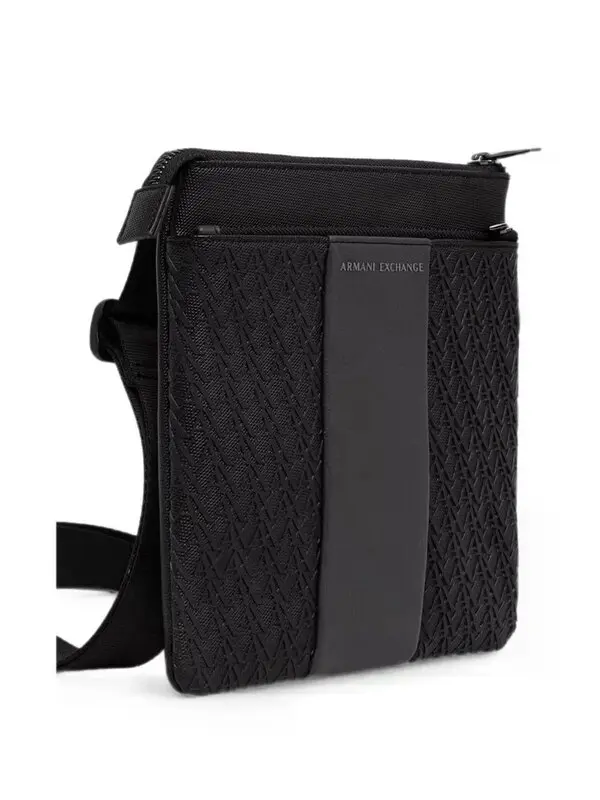 Armani Exchange Monogram-pattern Logo-patch Messenger Bag