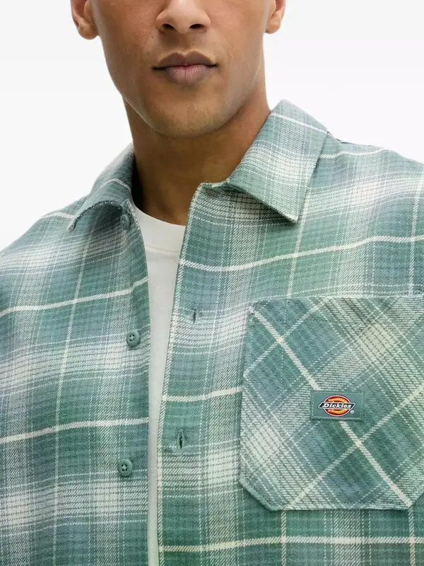 Dickies Check-pattern Patch-pocket Shirt