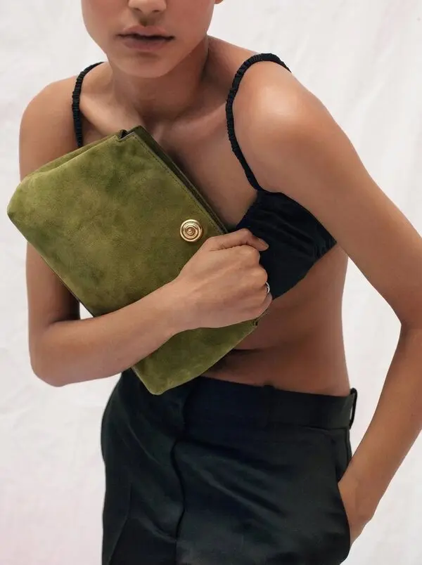 LIFFNER Pushlock Pouch Army Suede