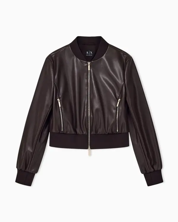Armani Exchange Coated Recycled Fabric Blouson Jacket