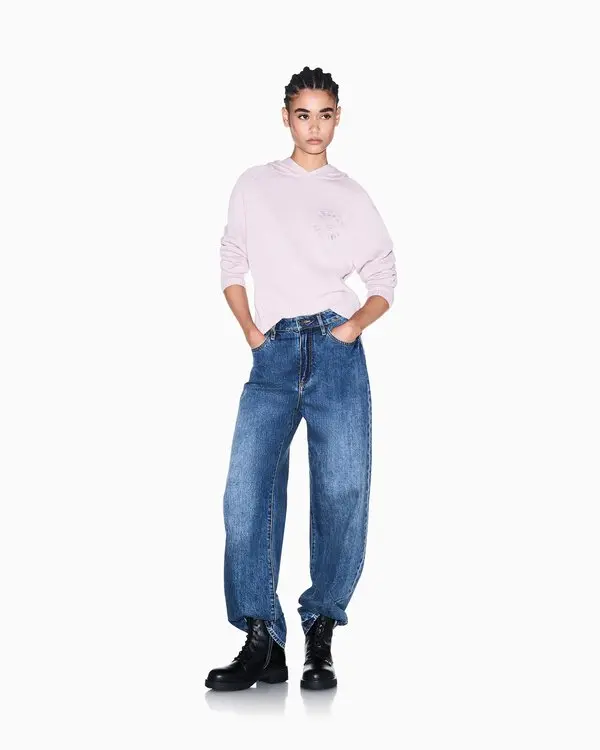 Armani Exchange Regular Fit Pullover In Knitted Cotton