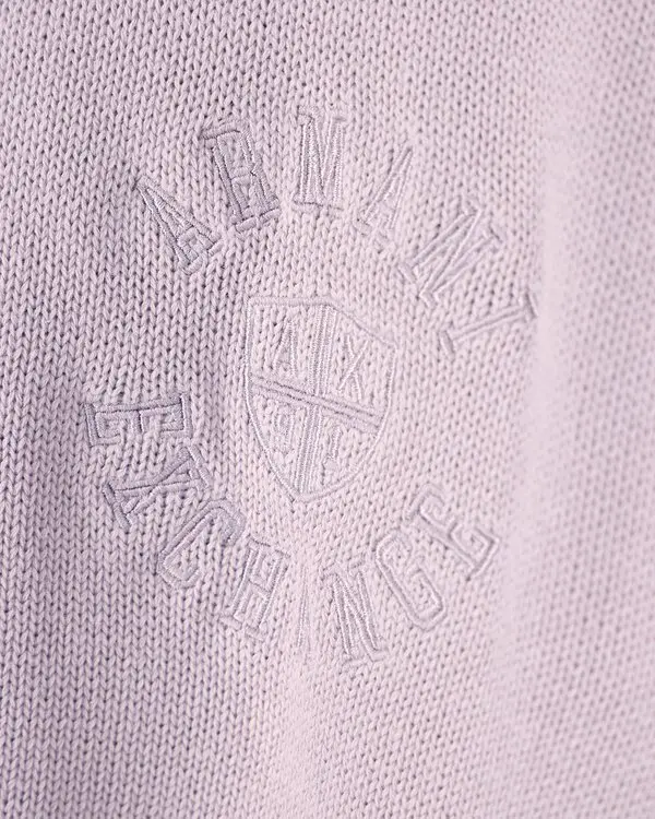 Armani Exchange Regular Fit Pullover In Knitted Cotton