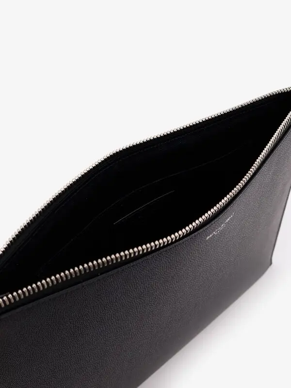 Saint Laurent Leather Clutch