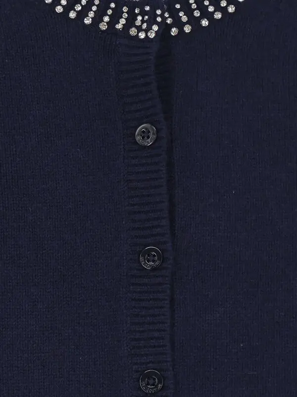 SEMICOUTURE Embellished Wool And Cashmere Cardigan