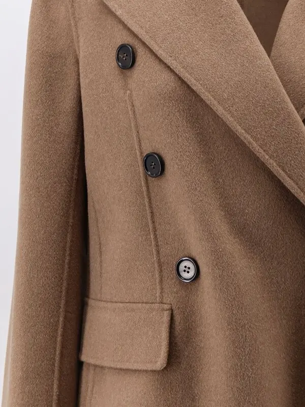Max Mara Smmrita Virgin Wool Peacoat