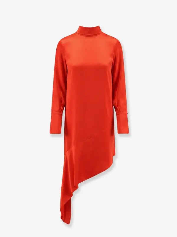 SEMICOUTURE Asymmetric Satin Dress