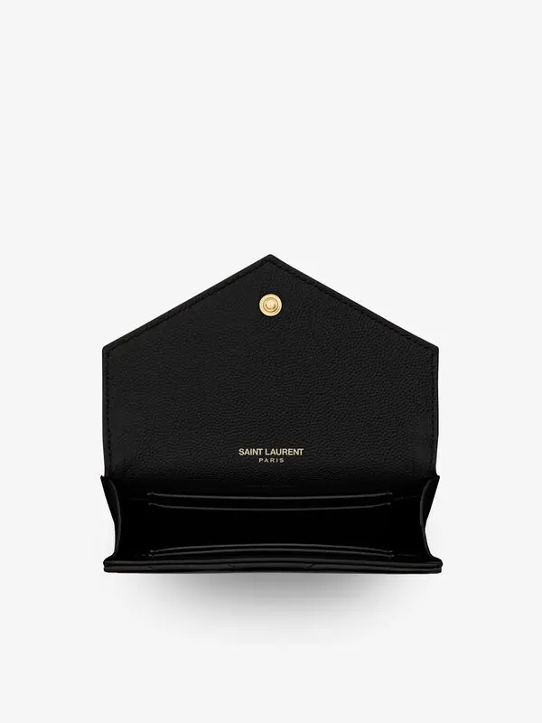 Saint Laurent Cassandre Matalassé Leather Wallet