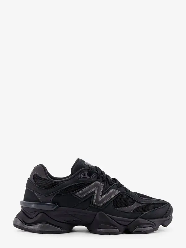 NEW BALANCE 9060 Mesh And Leather Sneakers - Black