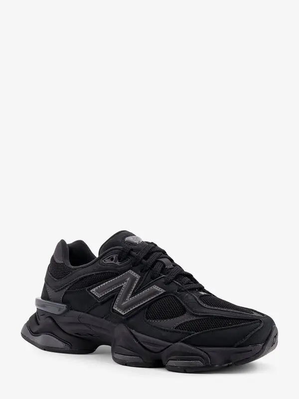 NEW BALANCE 9060 Mesh And Leather Sneakers - Black