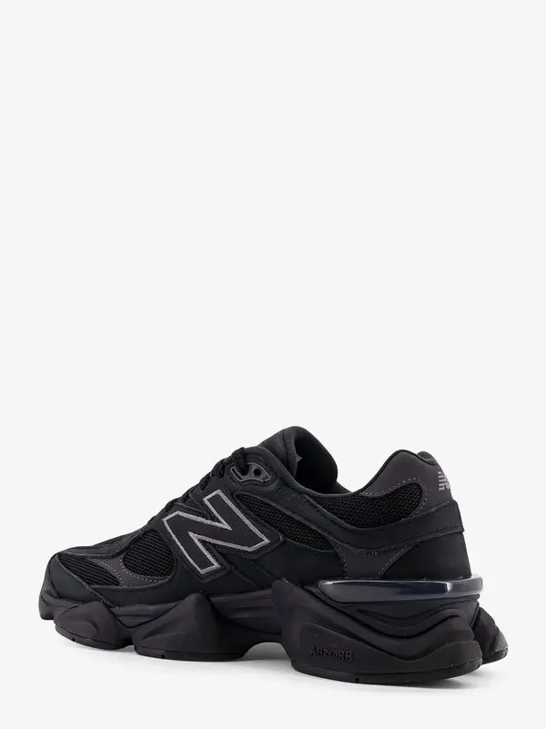 NEW BALANCE 9060 Mesh And Leather Sneakers - Black