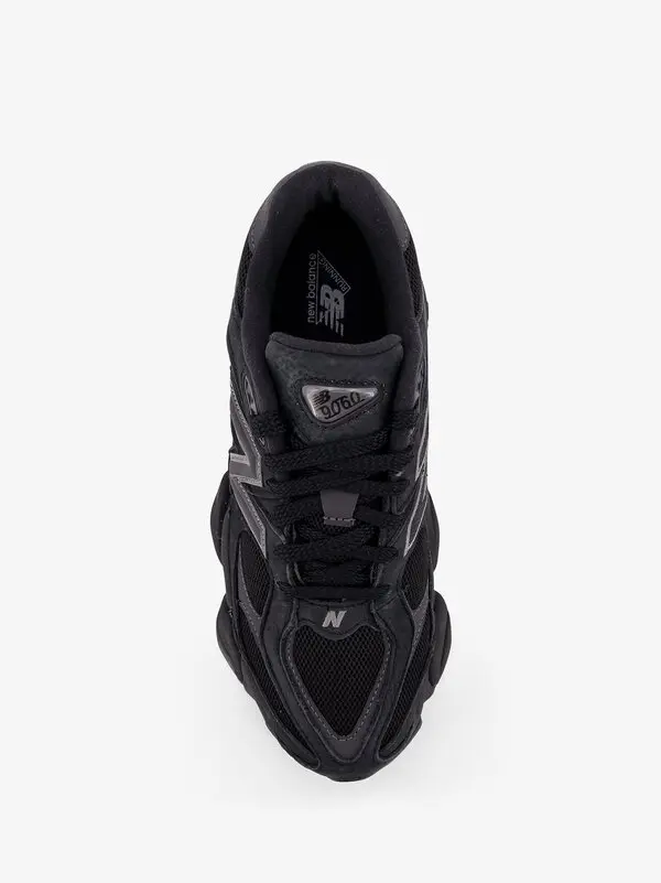 NEW BALANCE 9060 Mesh And Leather Sneakers - Black