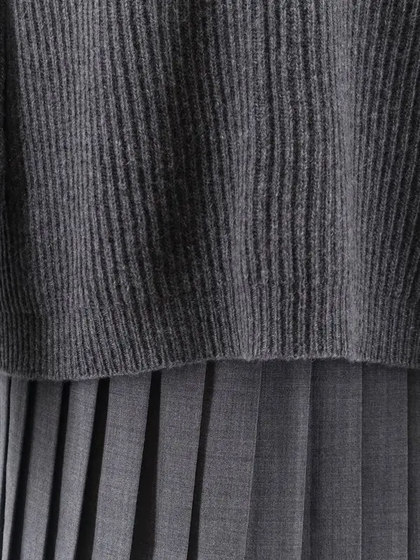SEMICOUTURE Oliva Merino Wool Blend Short Dress