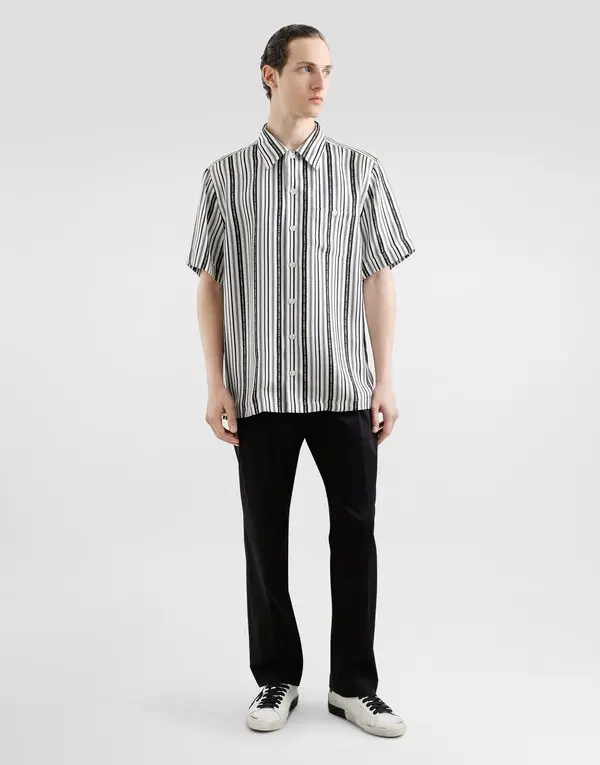 Dolce & Gabbana Silk Shirt With Tie Shirts