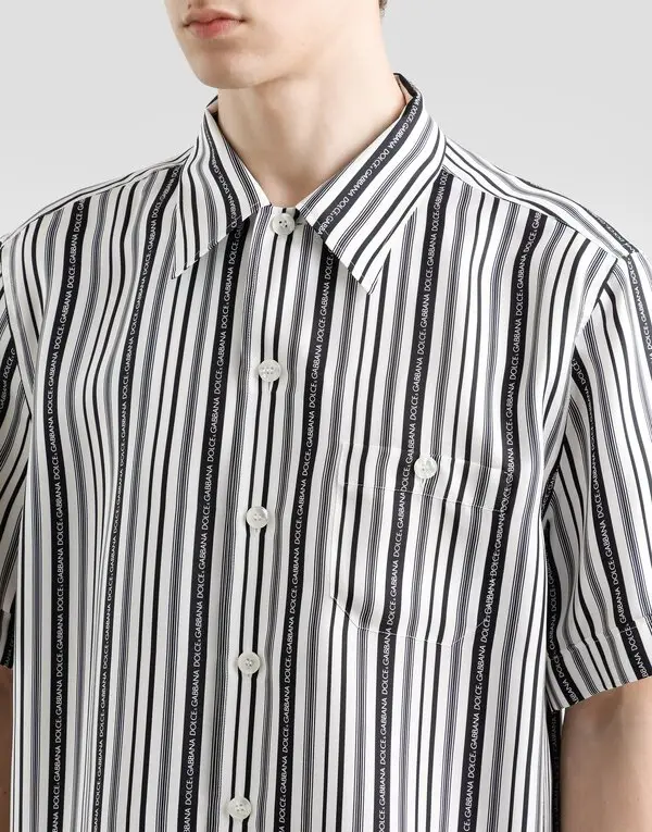 Dolce & Gabbana Silk Shirt With Tie Shirts