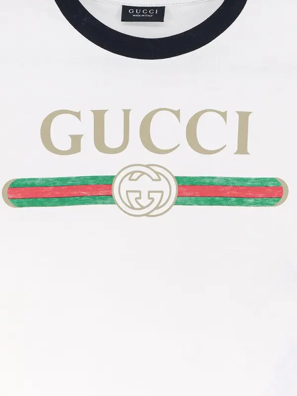 Gucci Cotton T-shirt With Iconic Print