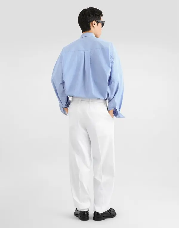 Dolce & Gabbana Cotton Gabardine Trousers - White