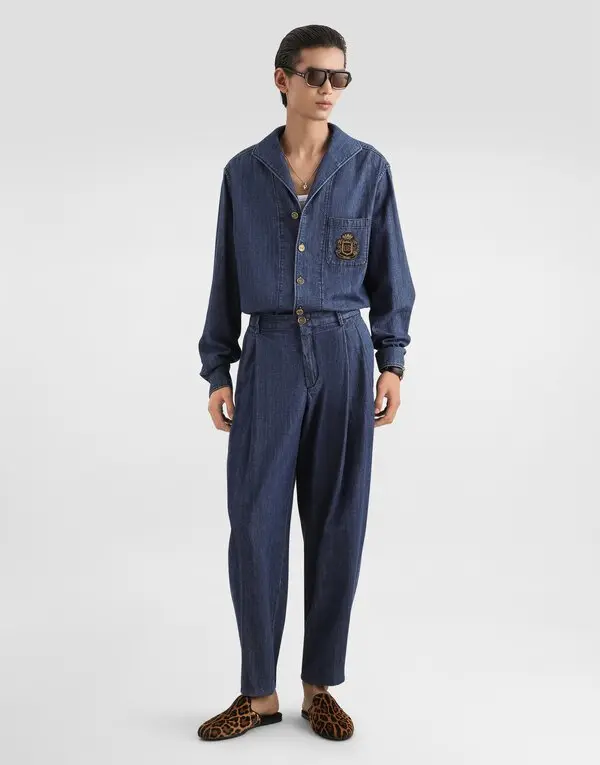 Dolce & Gabbana Denim Shirt Denim Multi-colored