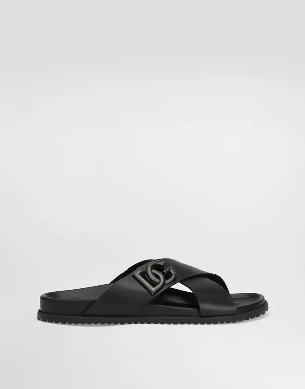 Dolce & Gabbana Calfskin Sandal Sandals And Slides