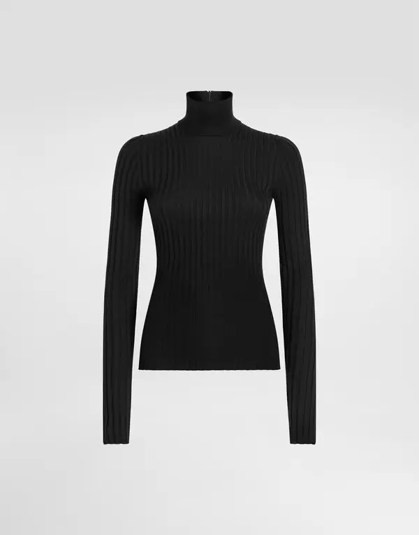 Dolce & Gabbana Wool Pullover Sweaters And Cardigans - Black