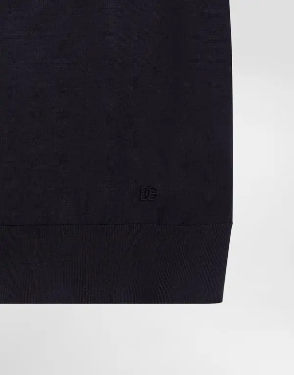 Dolce & Gabbana Silk Polo Shirt Sweaters And Cardigans