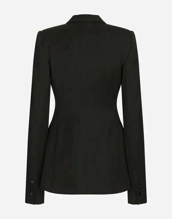 Dolce & Gabbana Double-breasted Woolen Jacket With Side Vents Blazers