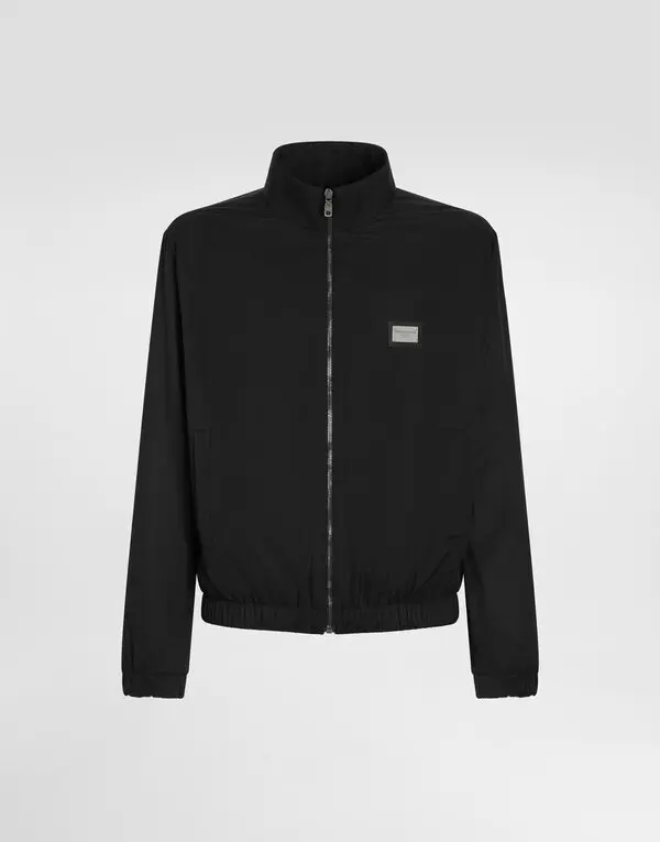 Dolce & Gabbana Technical Fabric Zip-up Jacket - Black