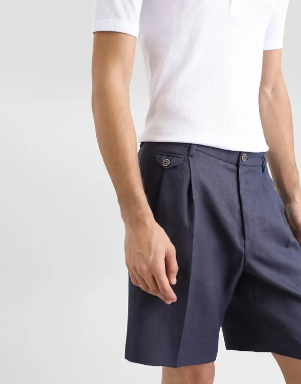 Dolce & Gabbana Linen Shorts Pants And Shorts