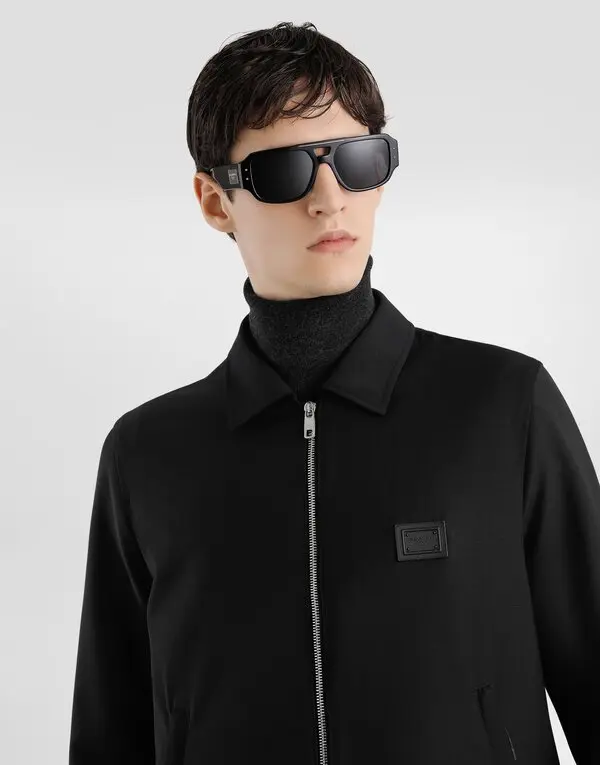 Dolce & Gabbana Wool Canvas Jacket Coats And Jackets