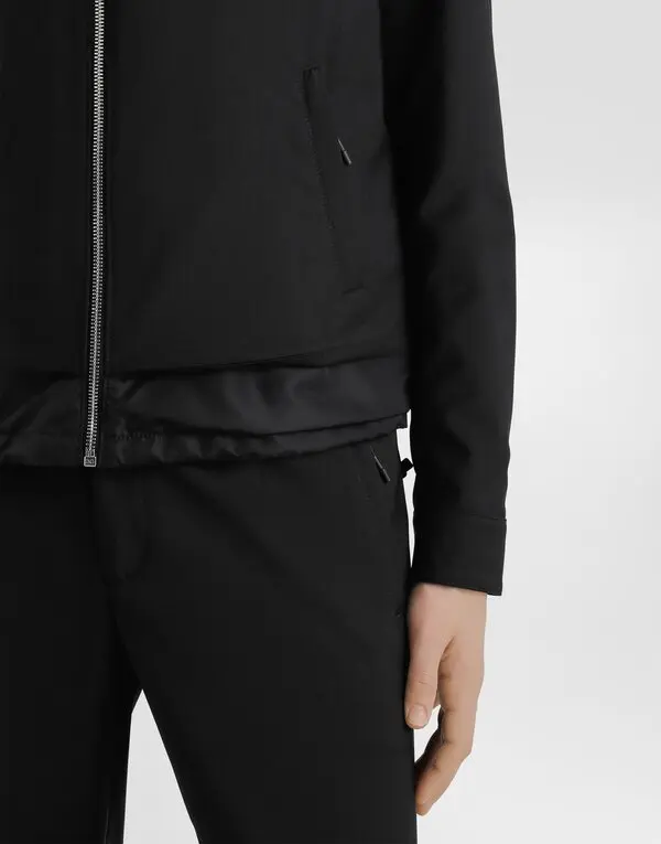 Dolce & Gabbana Wool Canvas Jacket Coats And Jackets