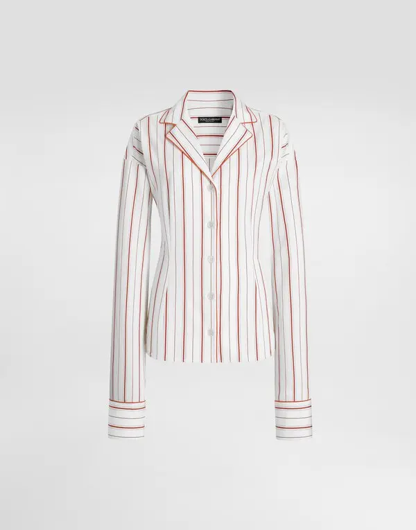 Dolce & Gabbana Striped Poplin Shirt Shirts And Tops Multi-colored