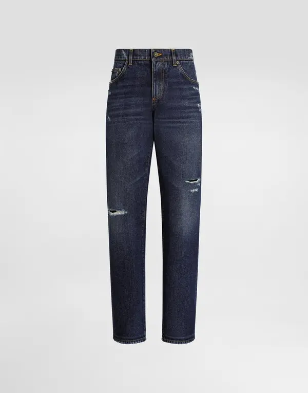 Dolce & Gabbana Loose Cotton Denim Jeans Denim Multi-colored