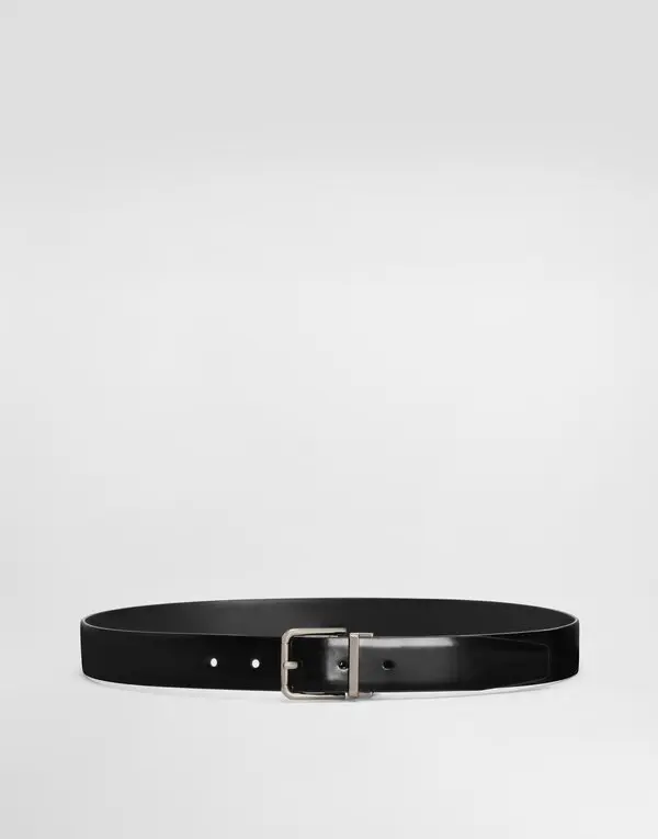 Dolce & Gabbana Brushed Calfskin Belt Belts Leather - Black