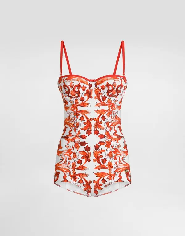 Dolce & Gabbana Intero Balc. Imb. Swimwear Fabric - Multicolor