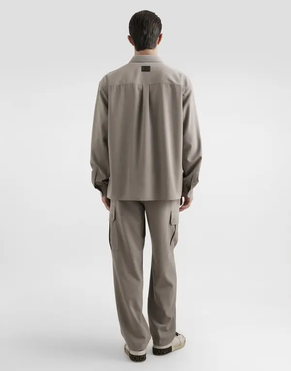 Dolce & Gabbana Wool Canvas Tailored Trousers