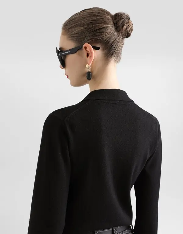 Dolce & Gabbana Cashmere Polo Pullover Sweaters And Cardigans