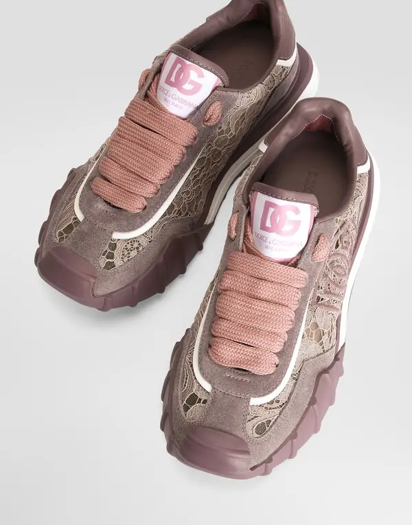 Dolce & Gabbana Lace Up Low Top Sneakers - Multicolor