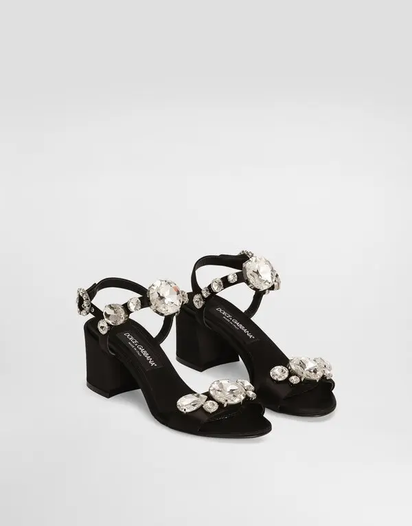 Dolce & Gabbana Embellished Satin Sandals