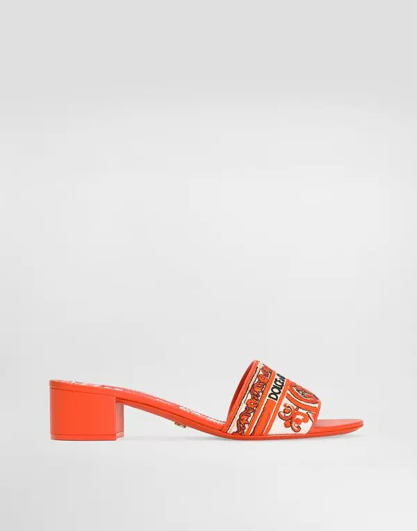 Dolce & Gabbana Ciabatta Flat Slides And Mules - Multicolor