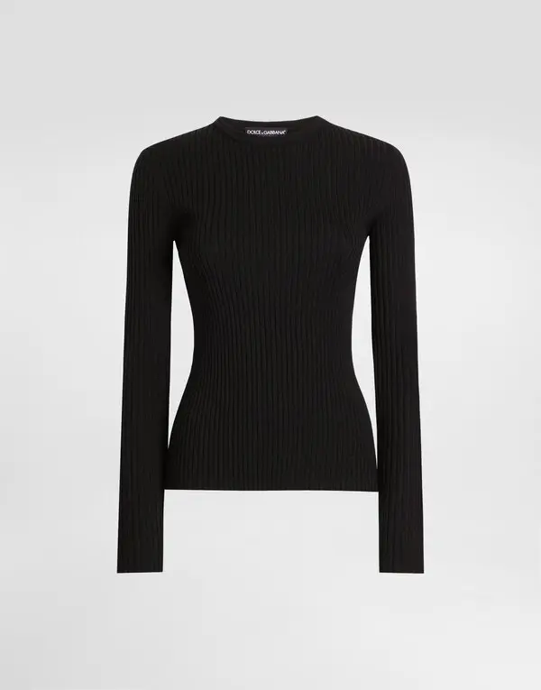 Dolce & Gabbana Wool Pullover Sweaters And Cardigans - Black