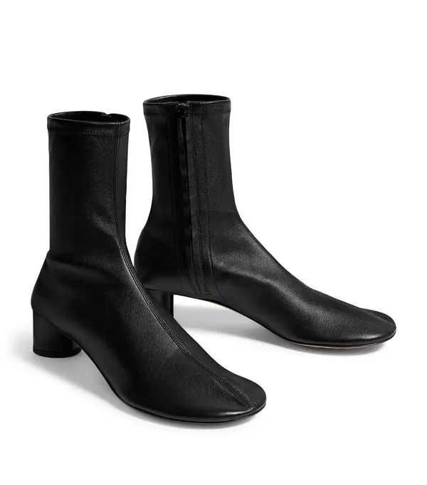 Bottega Veneta Leather Heeled Ankle Boots